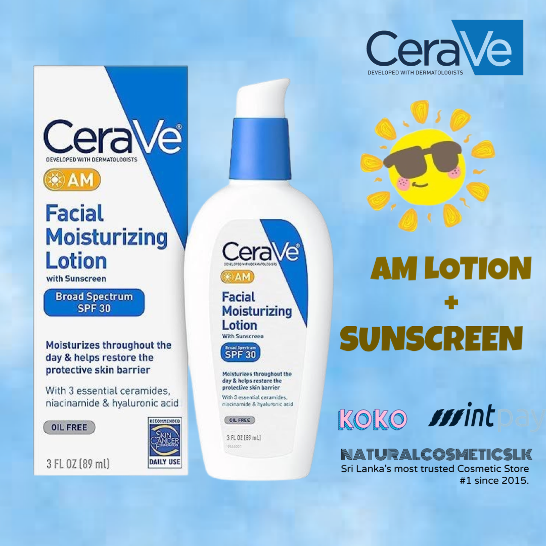 CeraVe AM Moisturizing Lotion 89ml– Natural Cosmetics LK
