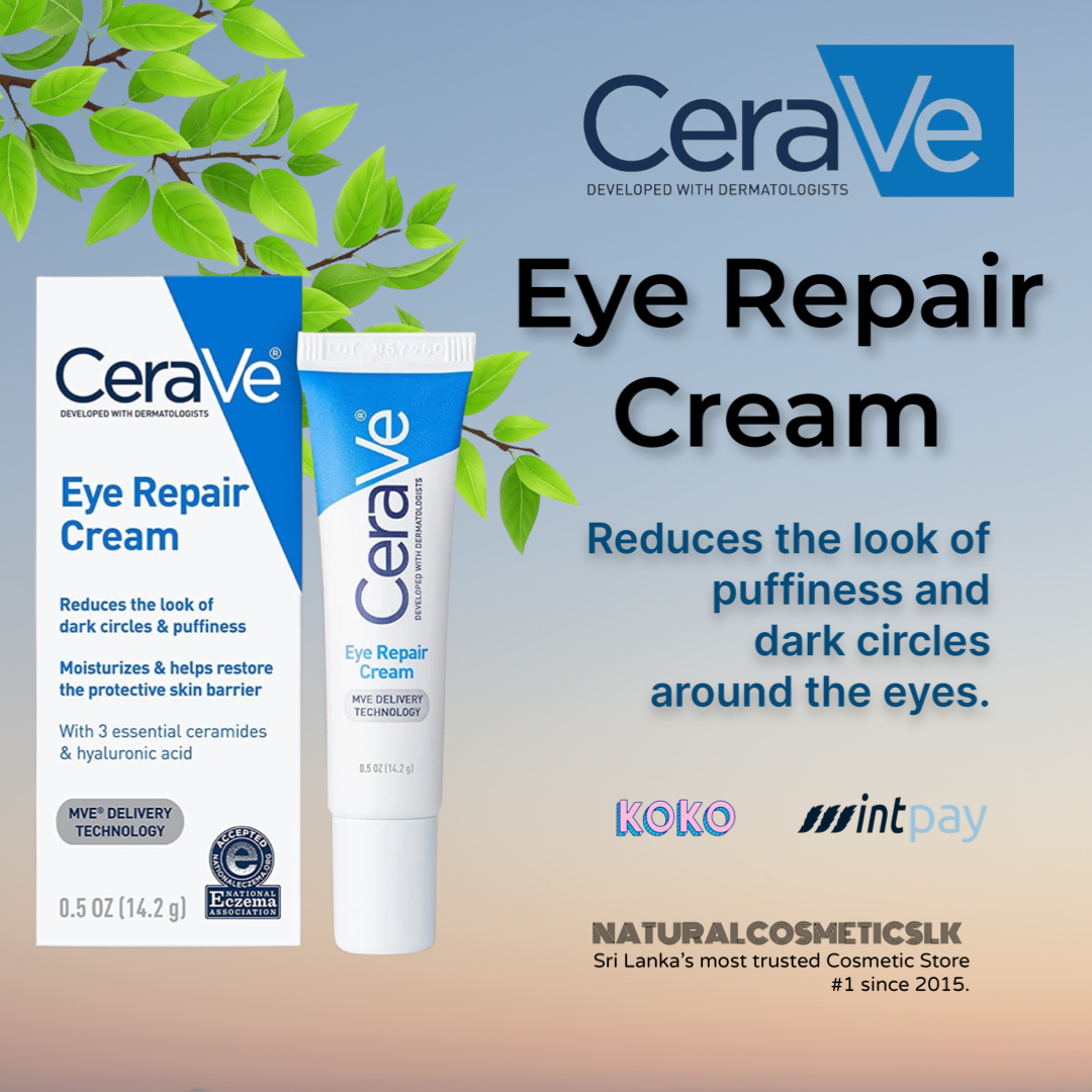 Cerave Eye Repair Cream for Dark Circles Puffiness & Wrinkles– Natural ...