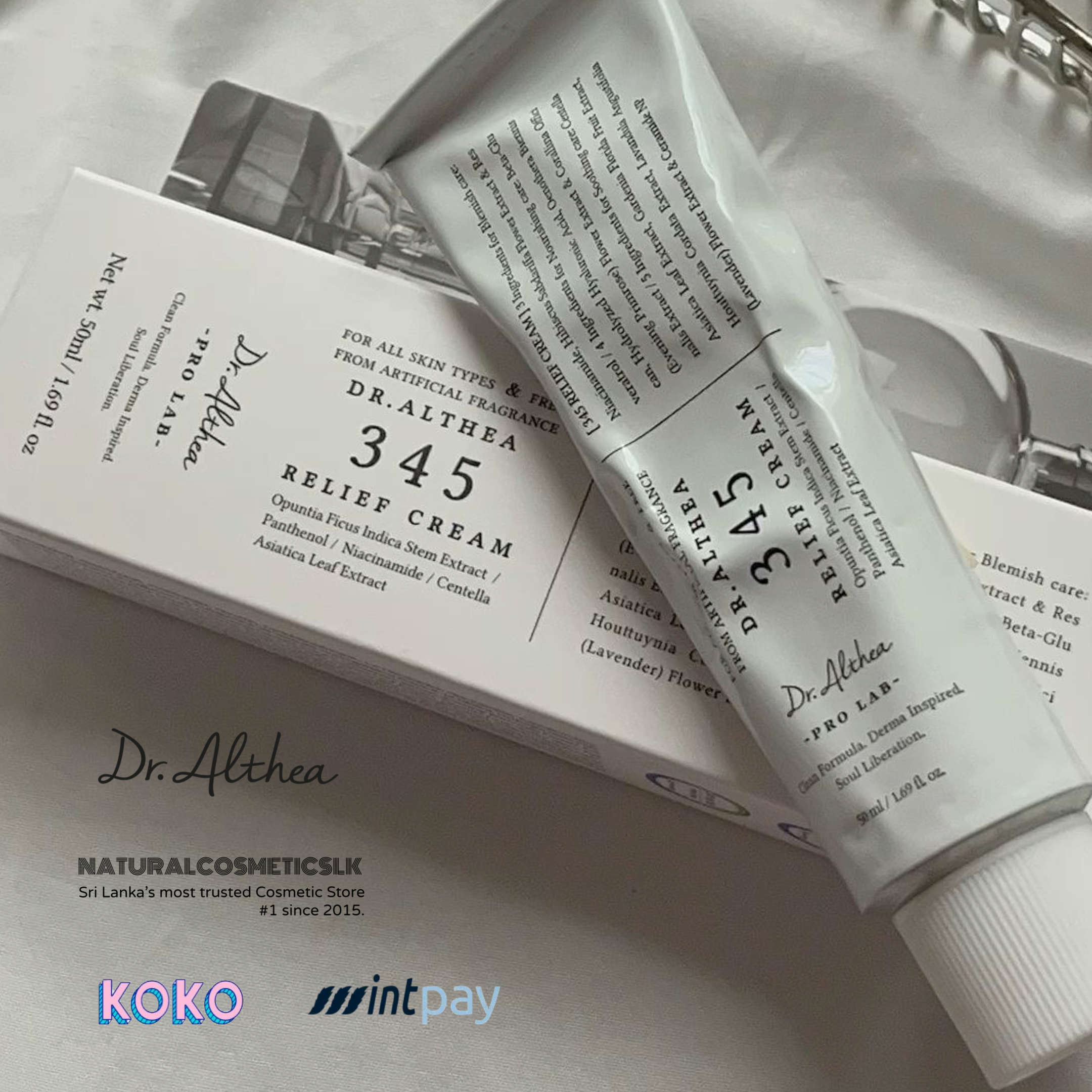 Dr.Althea 345 Relief Cream 50ml - Post Acne Cream– Natural Cosmetics LK