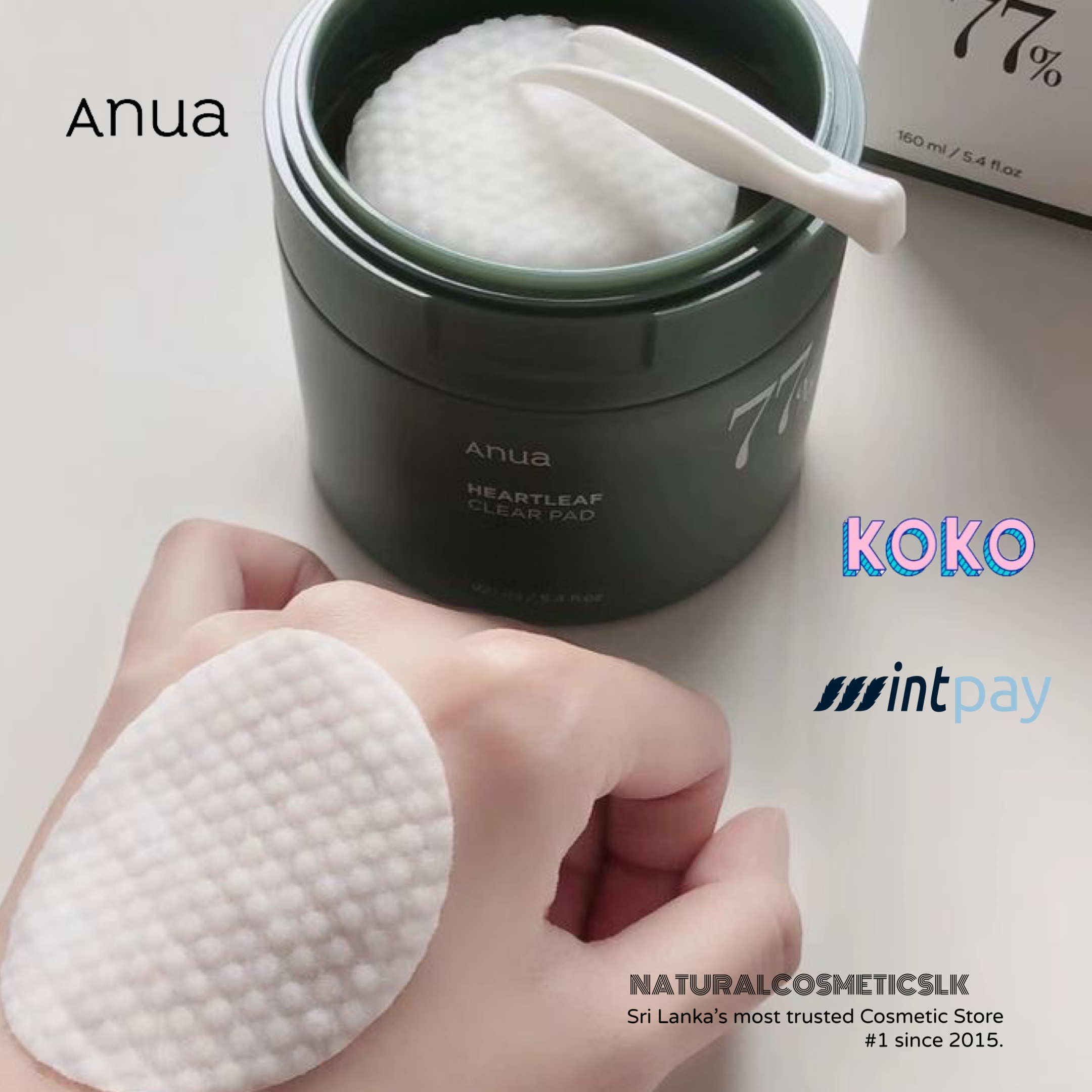 Anua Heartleaf 77% Toner Pad– Natural Cosmetics LK